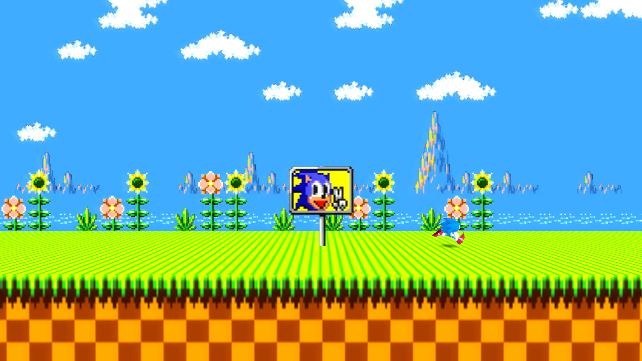 8-Bit Green Hill Mod for Sonic World | SW Mods