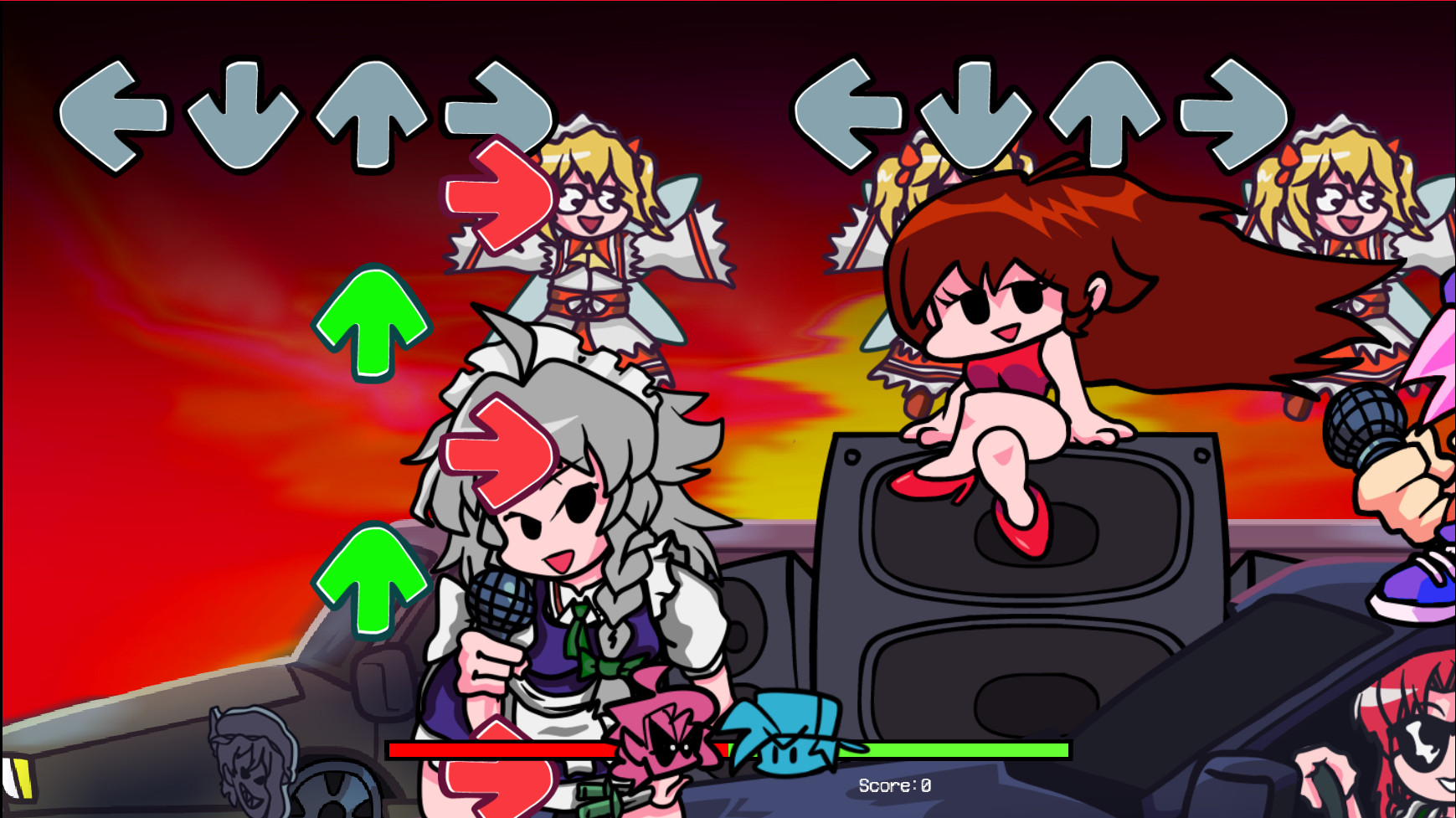 Week 4 Replaced With Touhou Songs! Mod for Friday Night Funkin' | FNF Mods