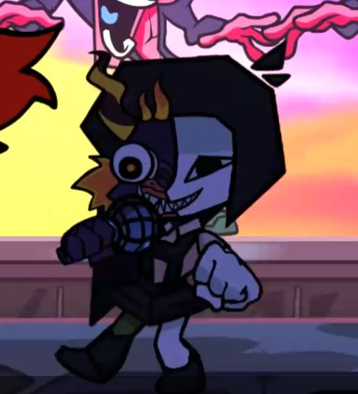 ENA over Boyfriend (Playable ENA) Mod for Friday Night Funkin' | FNF Mods