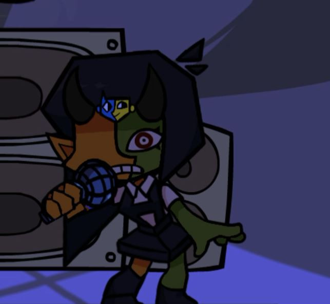 ENA over Boyfriend (Playable ENA) Mod for Friday Night Funkin' | FNF Mods