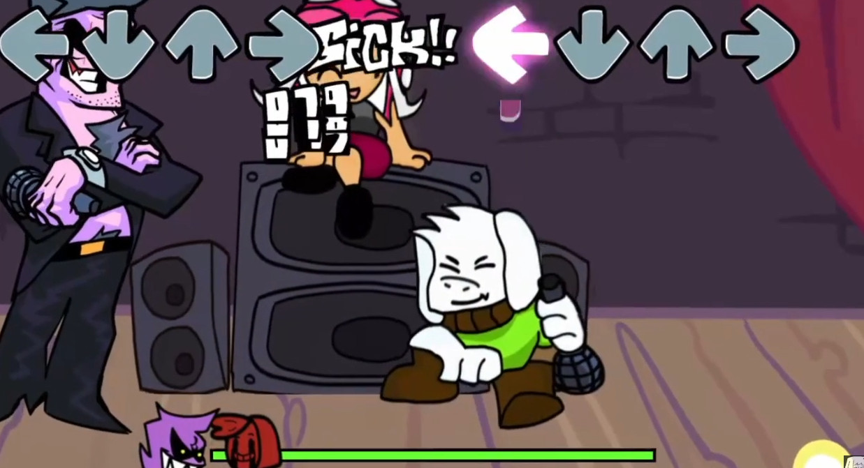 Asriel over bf mod [Friday Night Funkin'] [Mods]