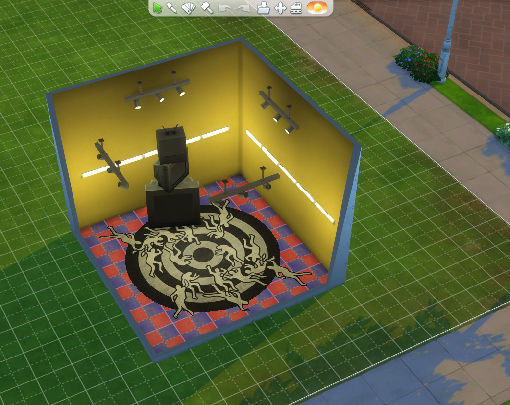Persona 4 "Backside of the TV" Flooring and Rug [The Sims 4] [Mods]