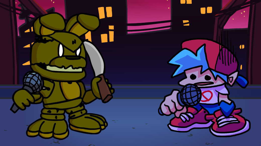 Adventure Springtrap (FNAF World) Mod for Friday Night Funkin' | FNF Mods