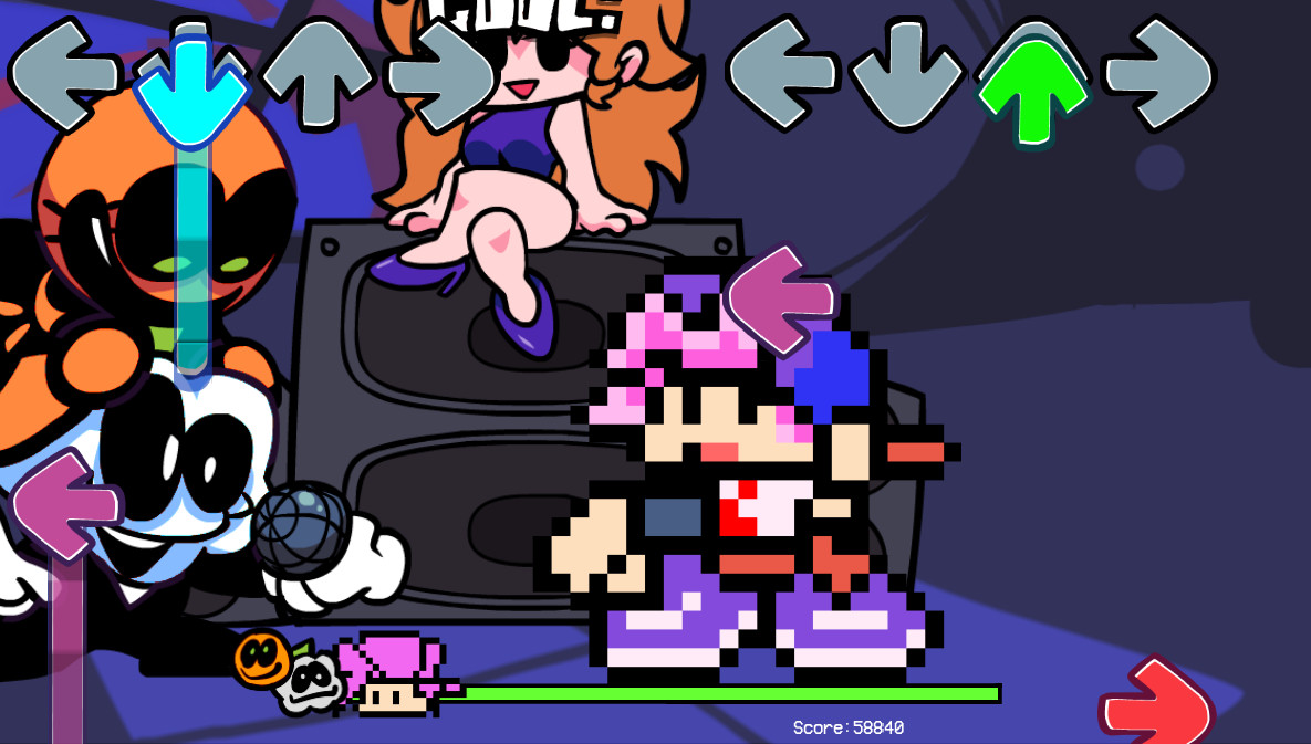 8-Bit Boyfriend Mod for Friday Night Funkin' | FNF Mods