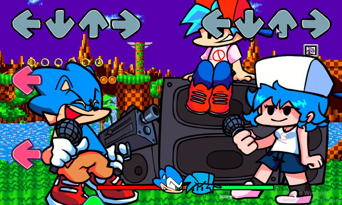 Sonic Rapper over Pico Mod for Friday Night Funkin' | FNF Mods