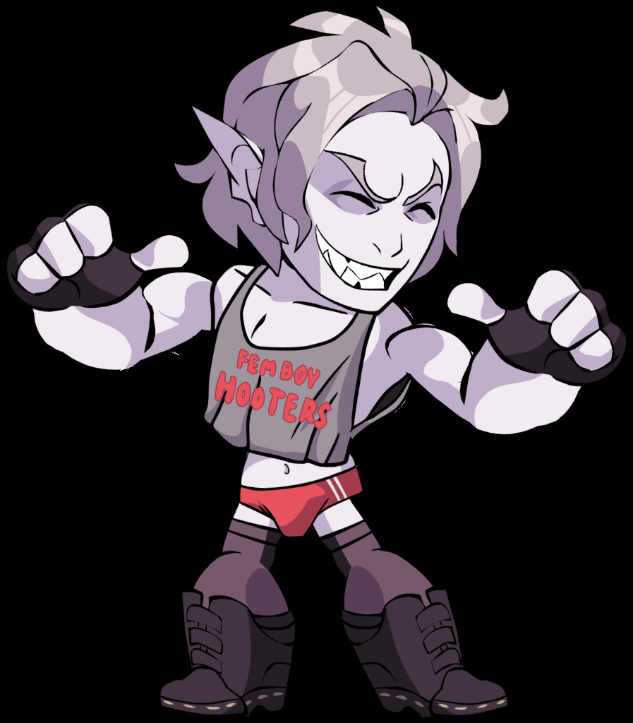Femboy Volkov (Back to school skin) Mod for Brawlhalla | BHalla Mods