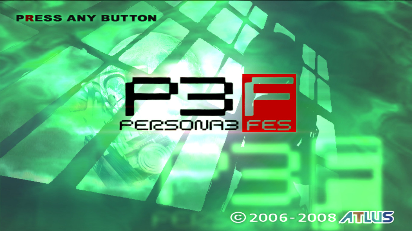 Original Blue Title Screen [Persona 3 FES] [Mods]