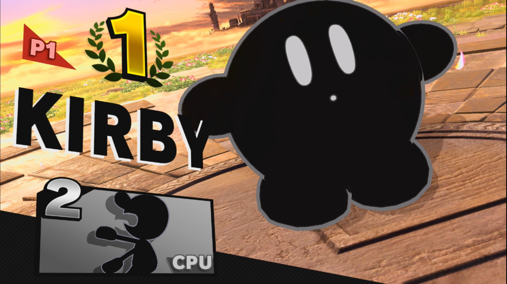 Kirby hats in victory screens [Super Smash Bros. Ultimate] [Mods]