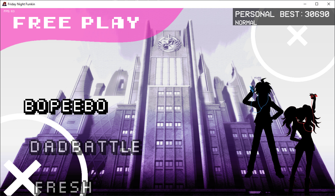 Danganronpa UI Pack Mod for Friday Night Funkin' | FNF Mods