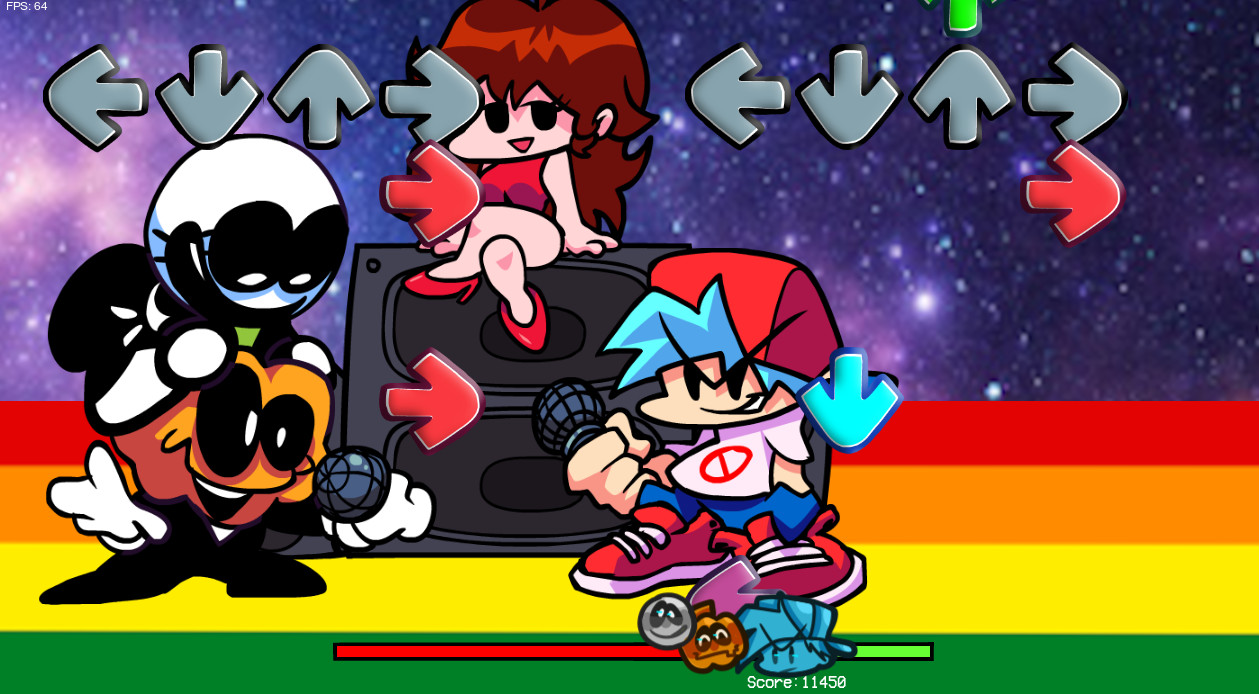 AAAEEEOOO (Comes with custom stage) [Friday Night Funkin'] [Mods]