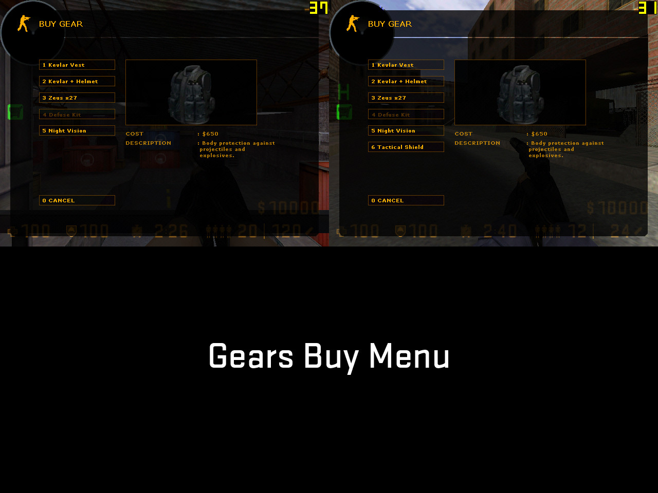 Deafult VGUI Buy Menu but with CSGO system Mod for Counter-Strike 1.6 ...