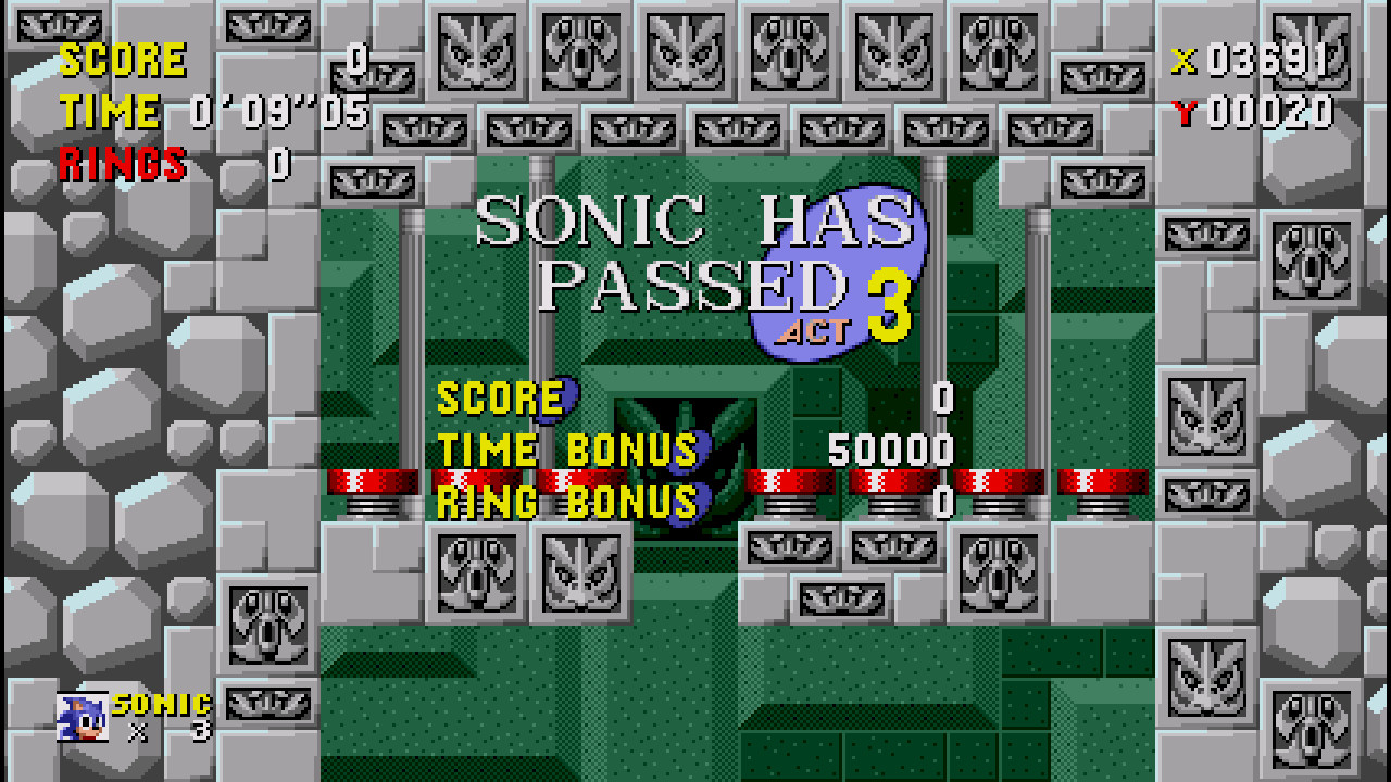 Score tally at the end of SBZ3 Mod for Sonic the Hedgehog (2013) | S1 ...
