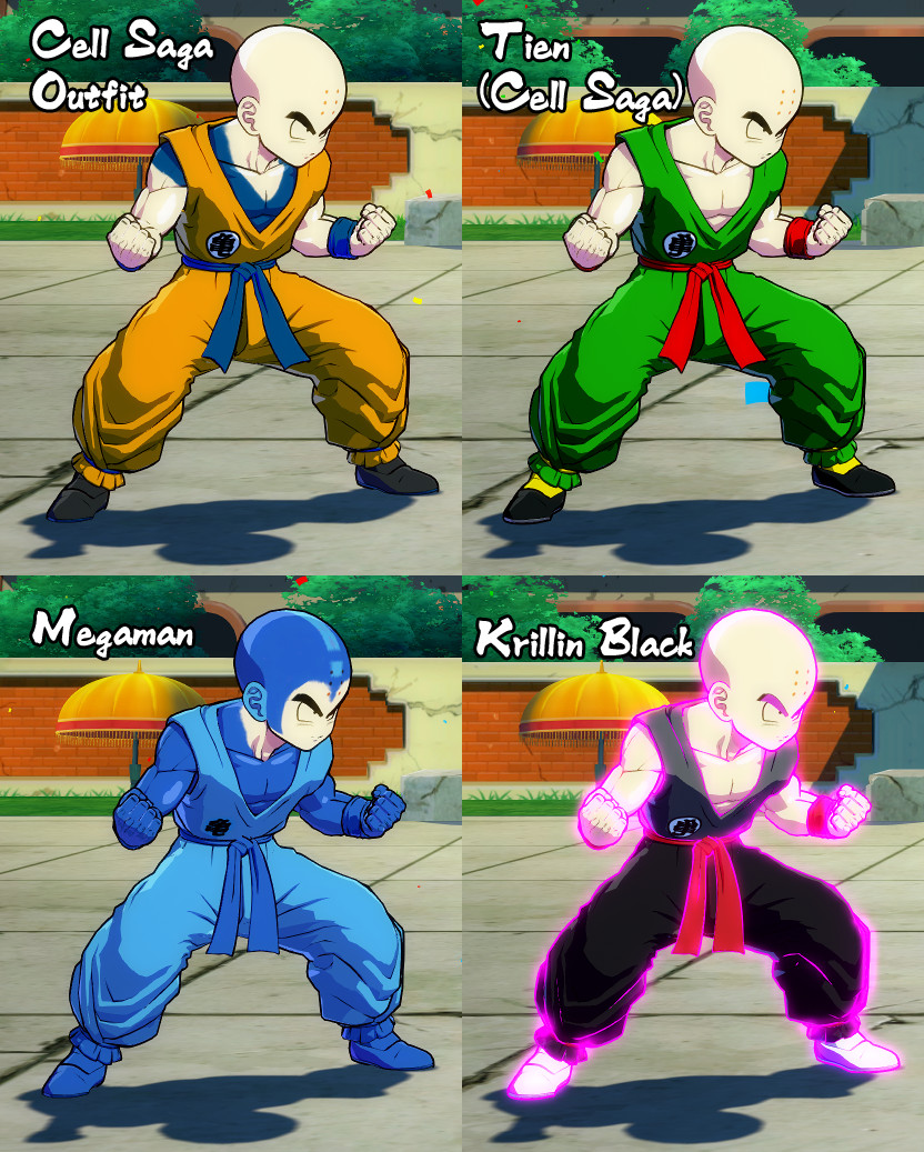 Krillin Recolor Pack Mod for Dragon Ball FighterZ | DB:FZ Mods