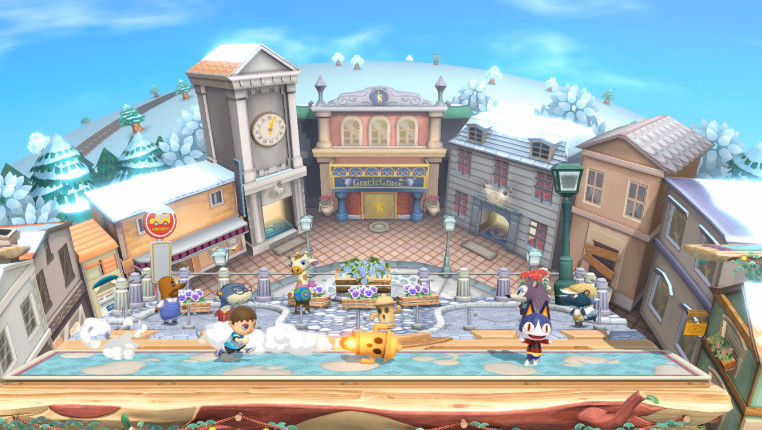 Winter themed Town and City Mod for Super Smash Bros. Ultimate | SSBU Mods