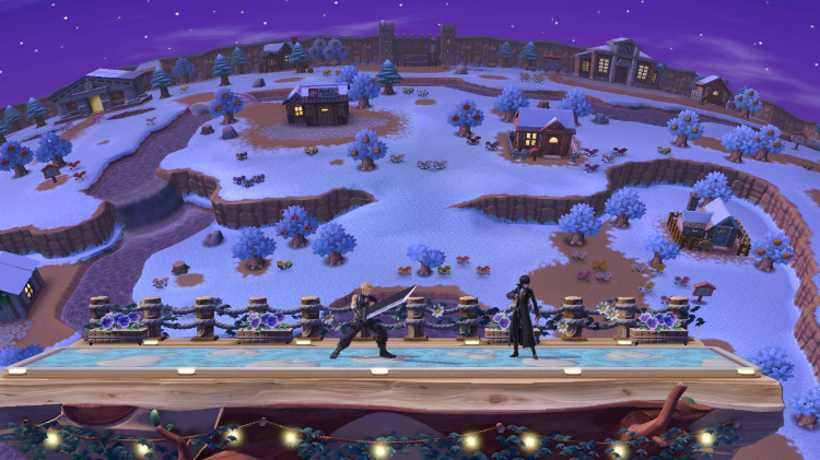 Winter themed Town and City Mod for Super Smash Bros. Ultimate | SSBU Mods