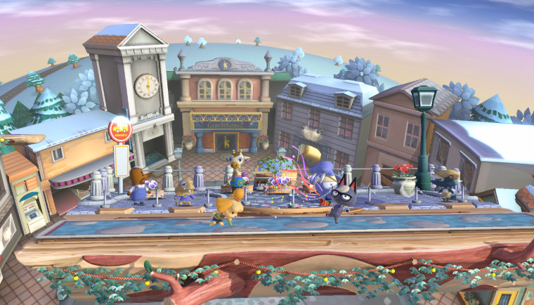 Winter themed Town and City Mod for Super Smash Bros. Ultimate | SSBU Mods