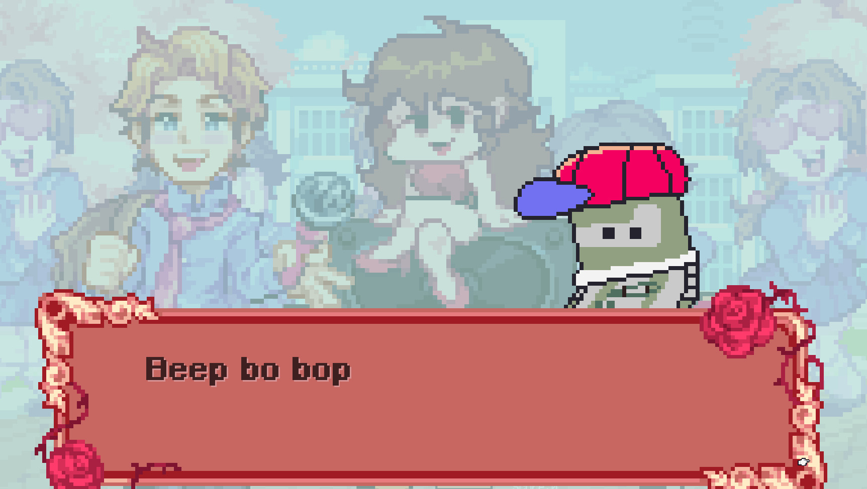 Robot Ness over Pixel Boyfriend Mod for Friday Night Funkin' | FNF Mods