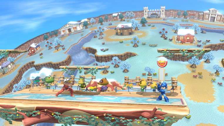 Winter themed Town and City Mod for Super Smash Bros. Ultimate | SSBU Mods