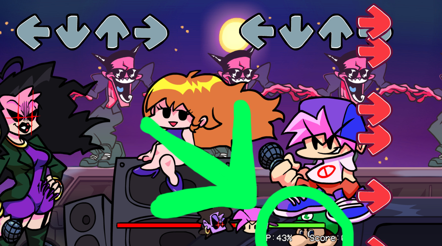 Luigi over the Limo Driver Mod for Friday Night Funkin' | FNF Mods