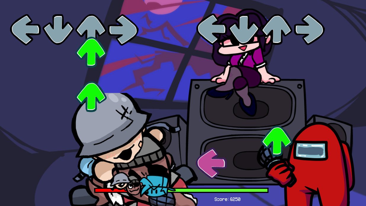 Kids Soldier and Demoman TF2 Over Skid n' Pump [Friday Night Funkin ...