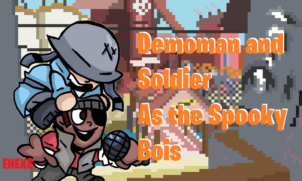 Kids Soldier and Demoman TF2 Over Skid n' Pump [Friday Night Funkin ...