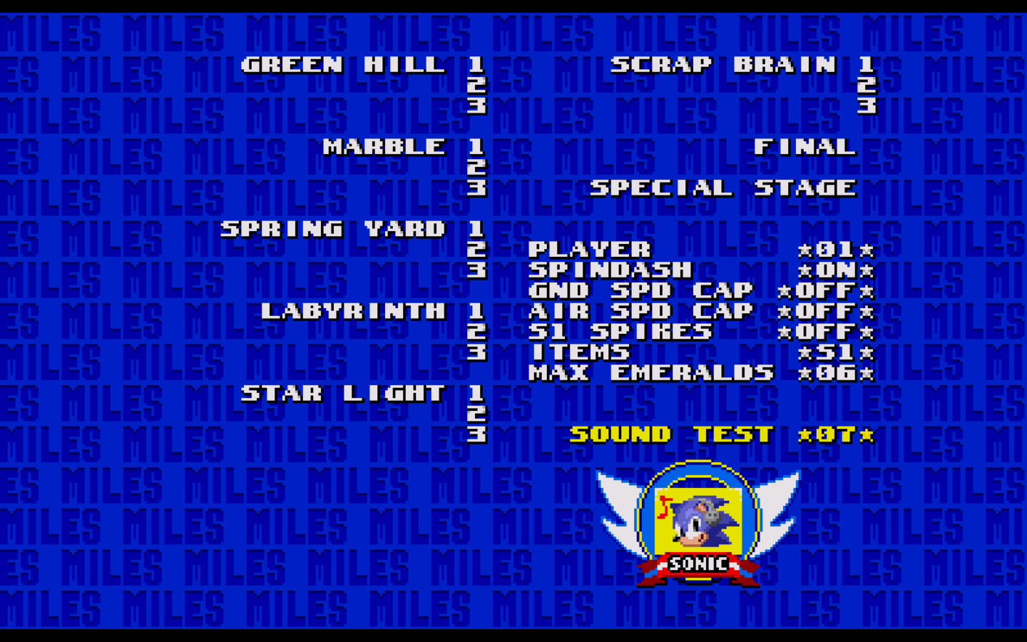 Sonic 1-Styled Sound Test Sprite Mod for Sonic the Hedgehog (2013) | S1 ...