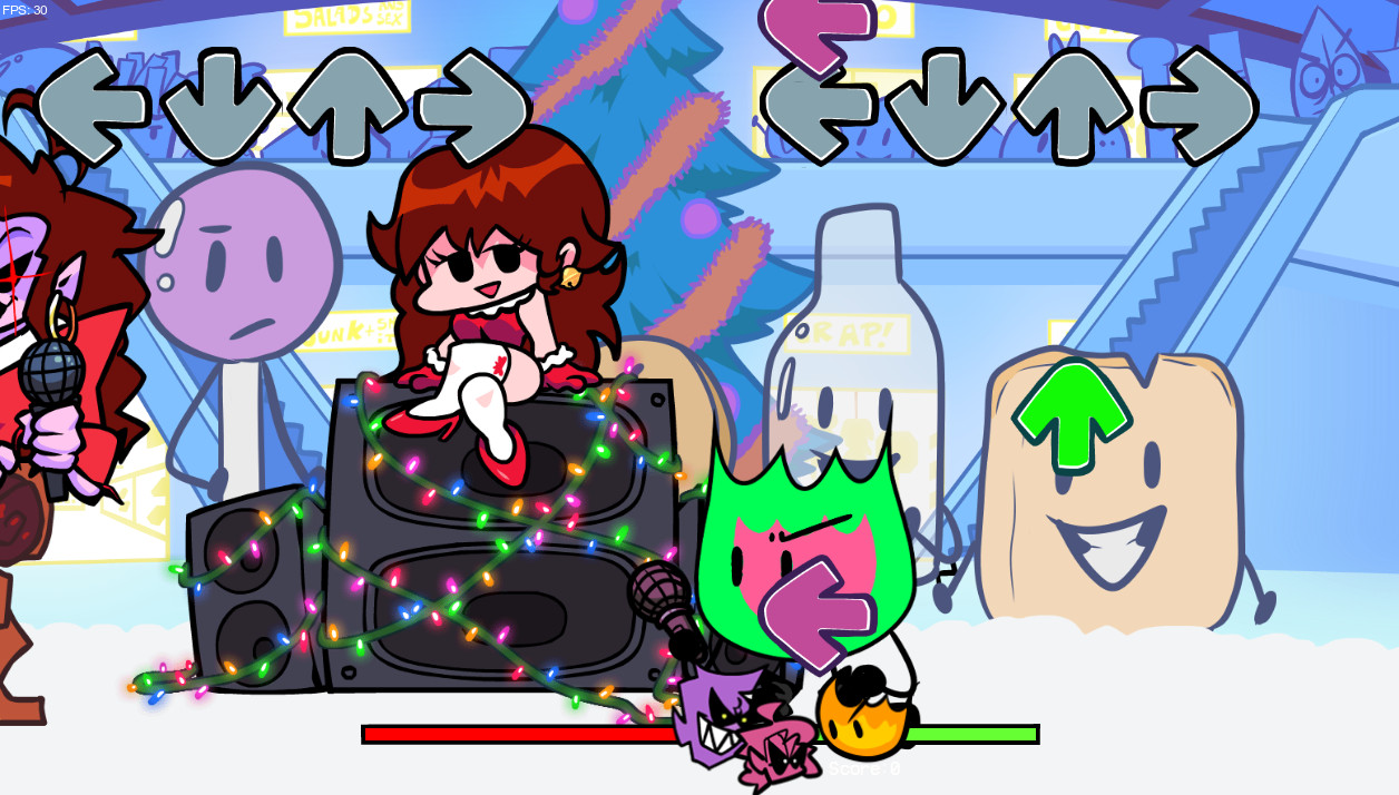 Week 5 BFB Background characters Mod for Friday Night Funkin' | FNF Mods