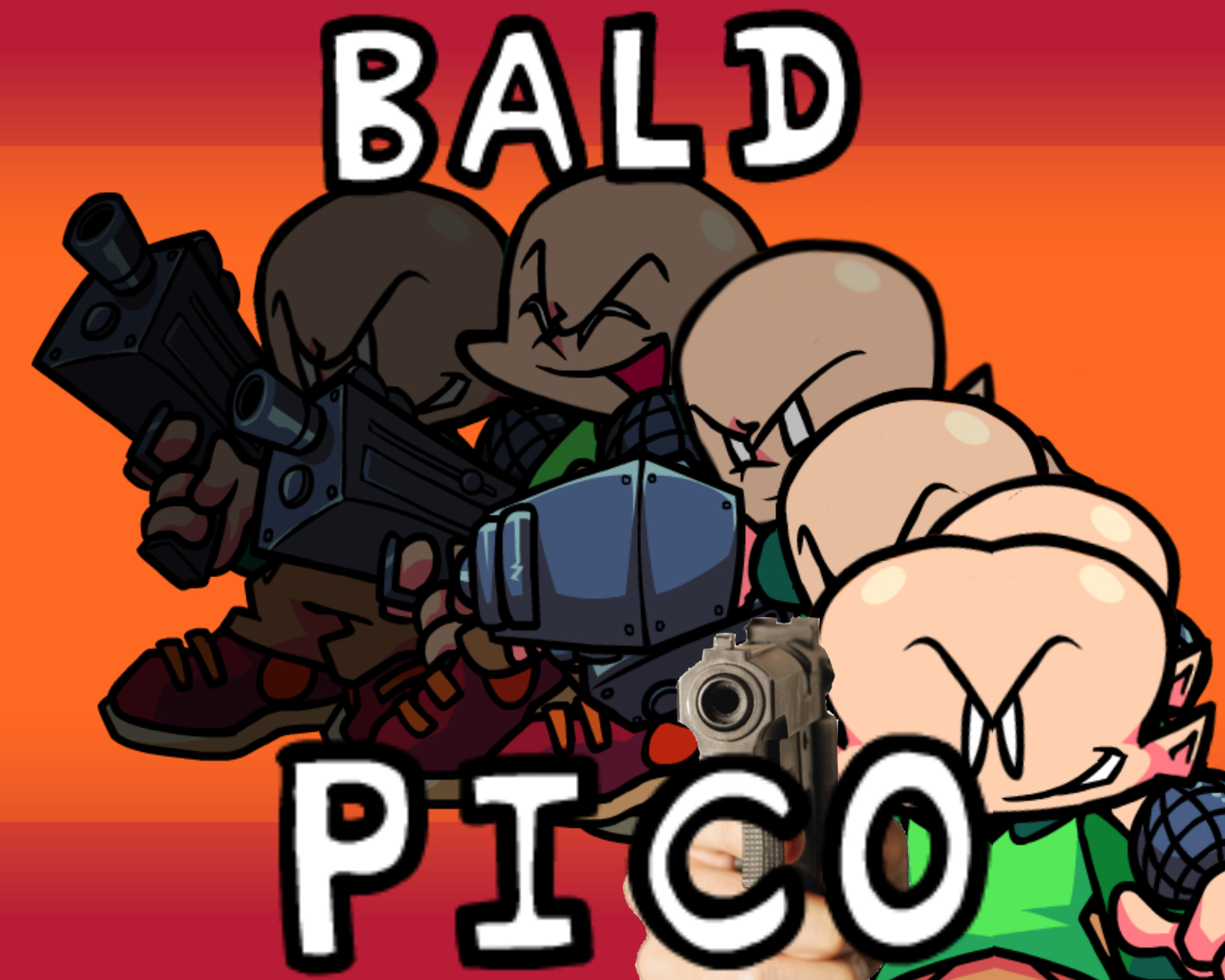 Bald Pico Mod for Friday Night Funkin' | FNF Mods