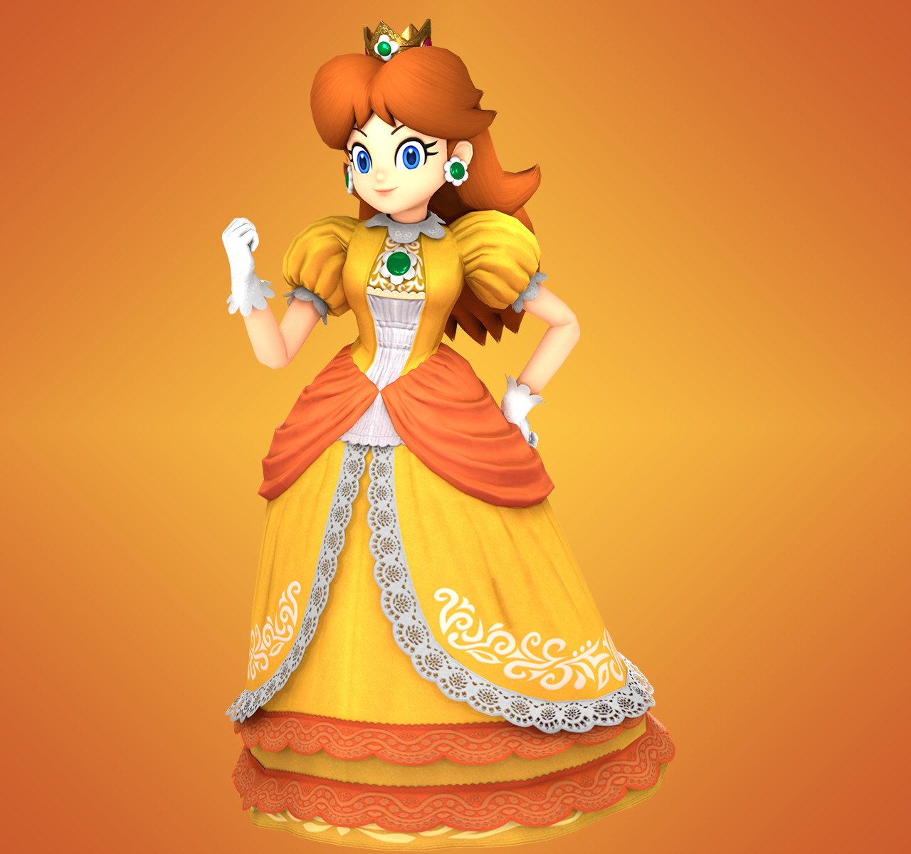 Long Hair Daisy Mod for Super Smash Bros. Ultimate | SSBU Mods
