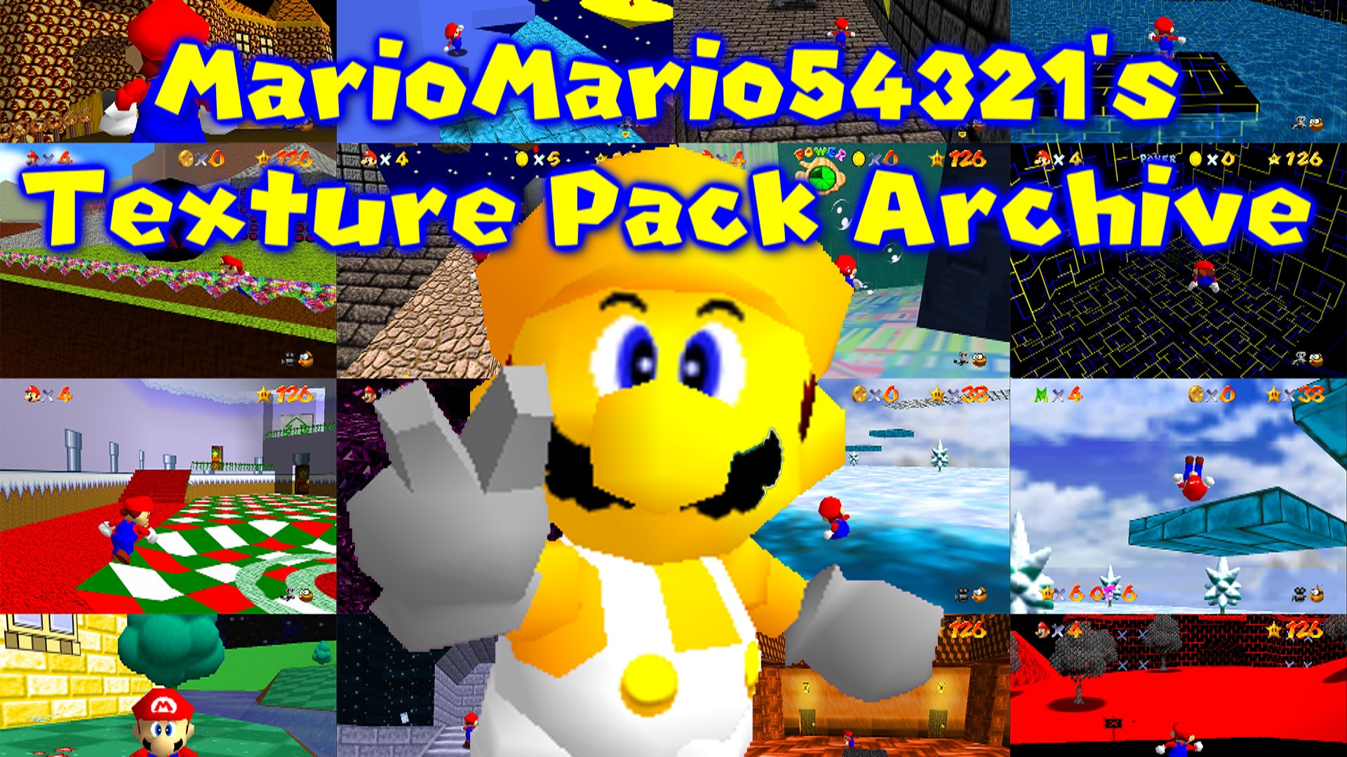 MarioMario54321's Texture Pack Archive (2008-2020) Mod for Super Mario 64 | SM64 Mods