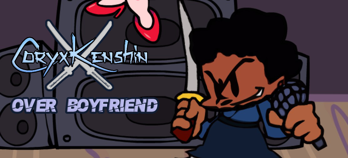 CoryxKenshin Over Boyfriend Mod for Friday Night Funkin' | FNF Mods
