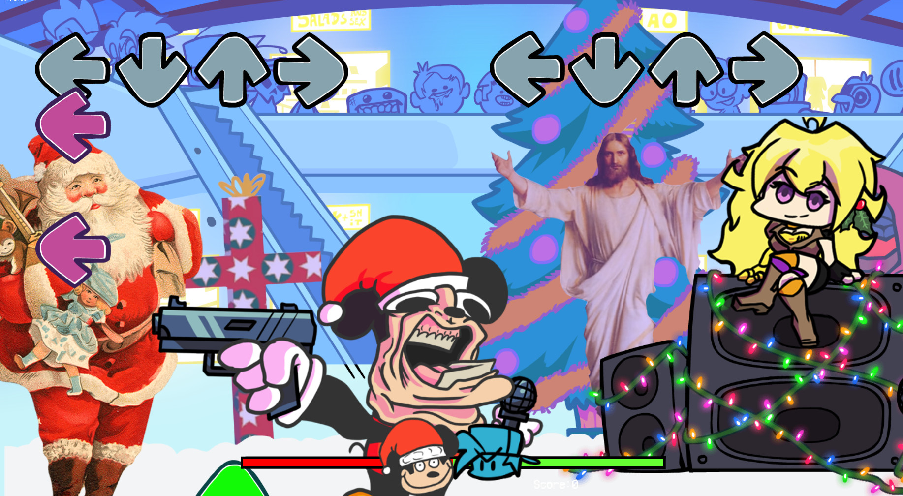 Mokey's KRIMAS Mod for Friday Night Funkin' | FNF Mods