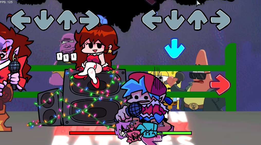 Cartoon beatbox battles stage Mod for Friday Night Funkin' | FNF Mods