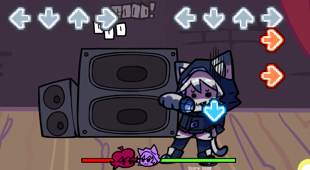 Pixel Notes over Regular Mod for Friday Night Funkin' | FNF Mods