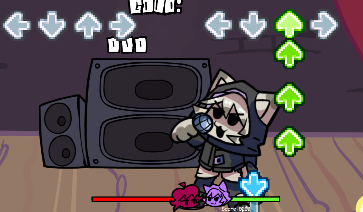 Pixel Notes over Regular Mod for Friday Night Funkin' | FNF Mods