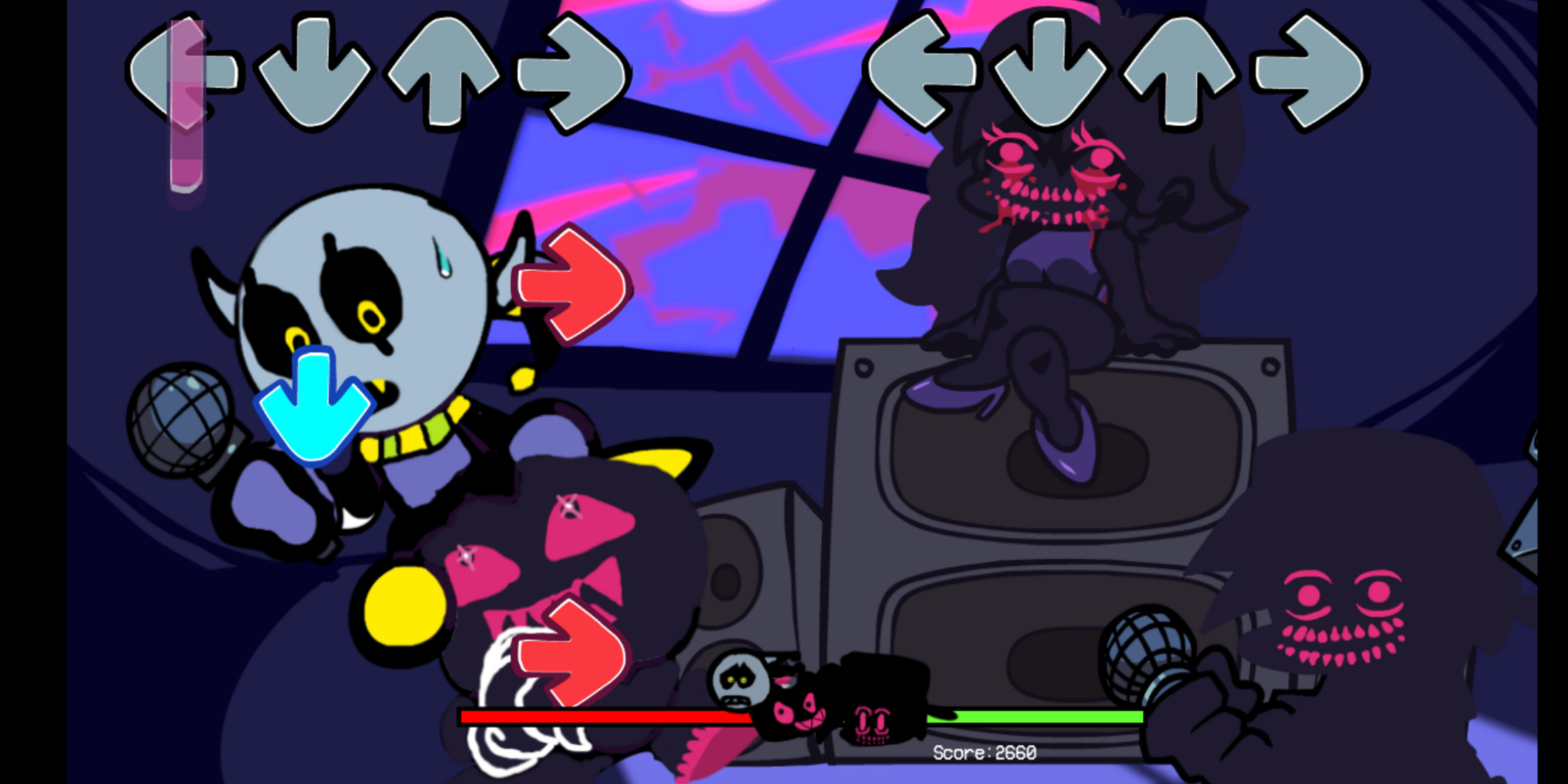 Jevil & Bendy over Skid and Pump (Old) Mod for Friday Night Funkin ...