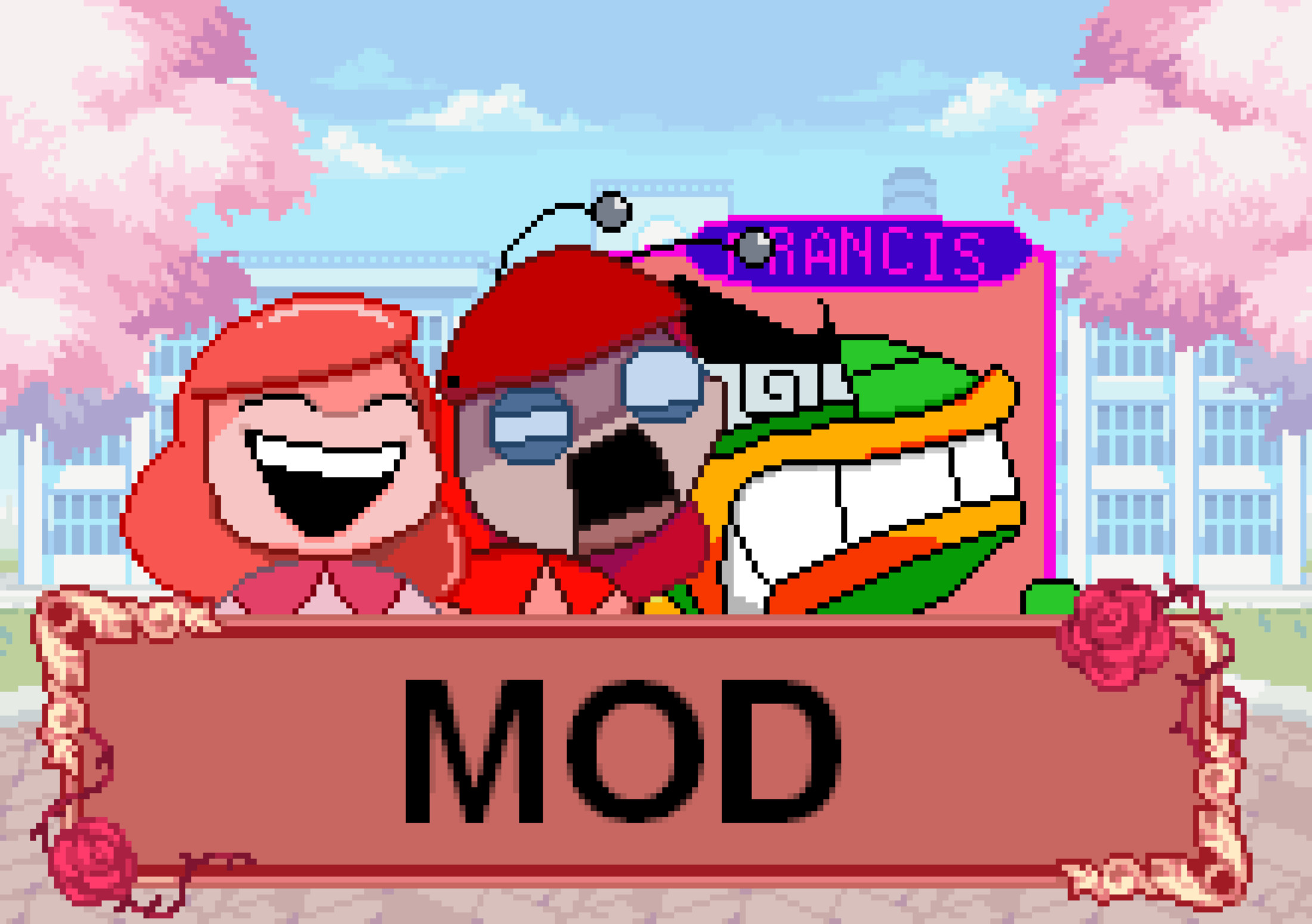 Tiptron/Francis over Senpai/Spirit (Mod) Mod for Friday Night Funkin ...