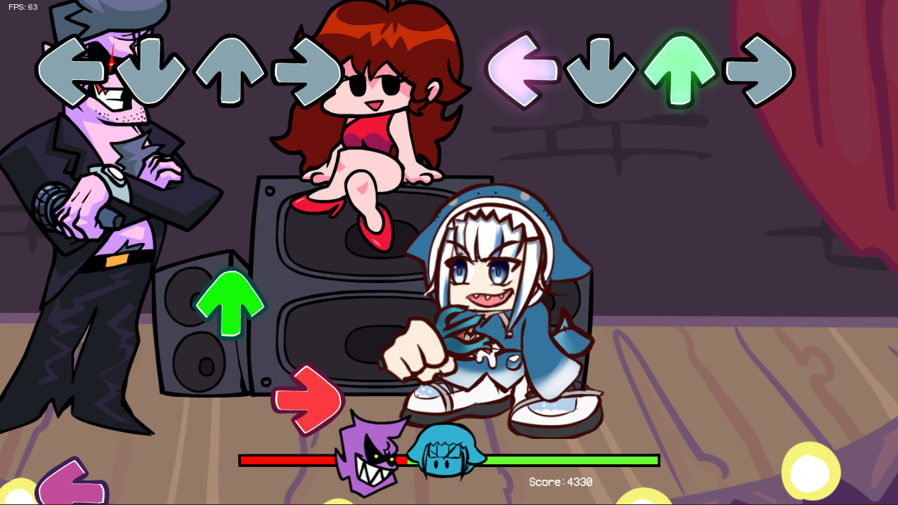 Gawr Gura Skin Mod for Friday Night Funkin' | FNF Mods