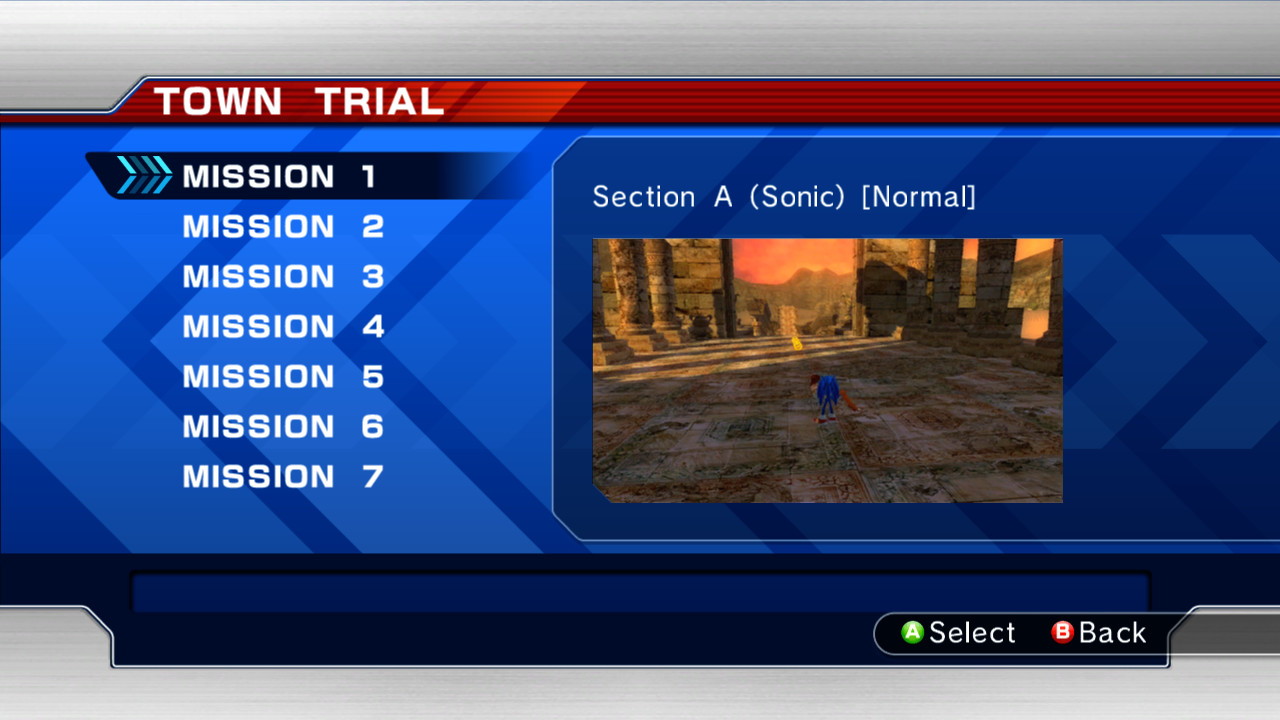 Section Select Mod for Sonic the Hedgehog (2006) | Sonic '06 Mods