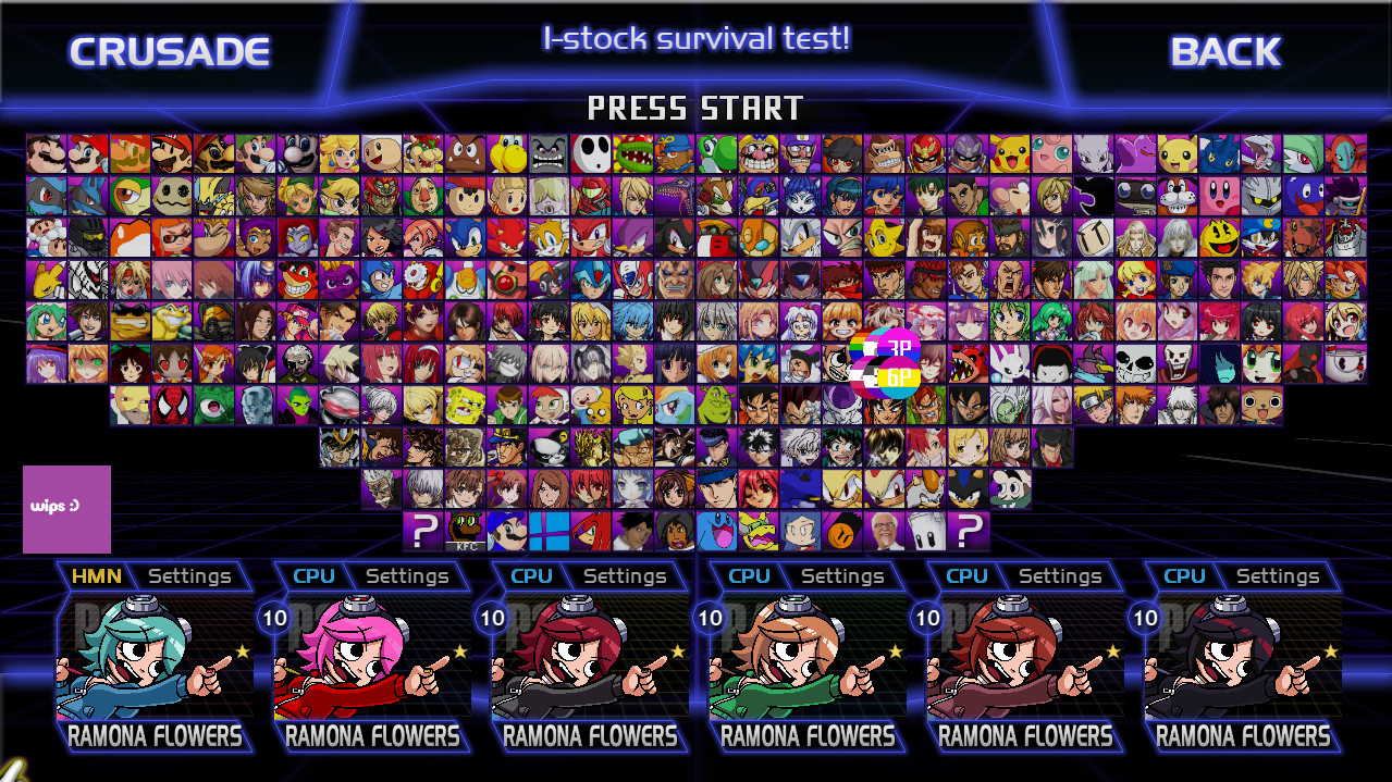 Ramona Flowers (Scott Pilgrim) (0.9.4/CMC) [Super Smash Bros. Crusade] [Mods]