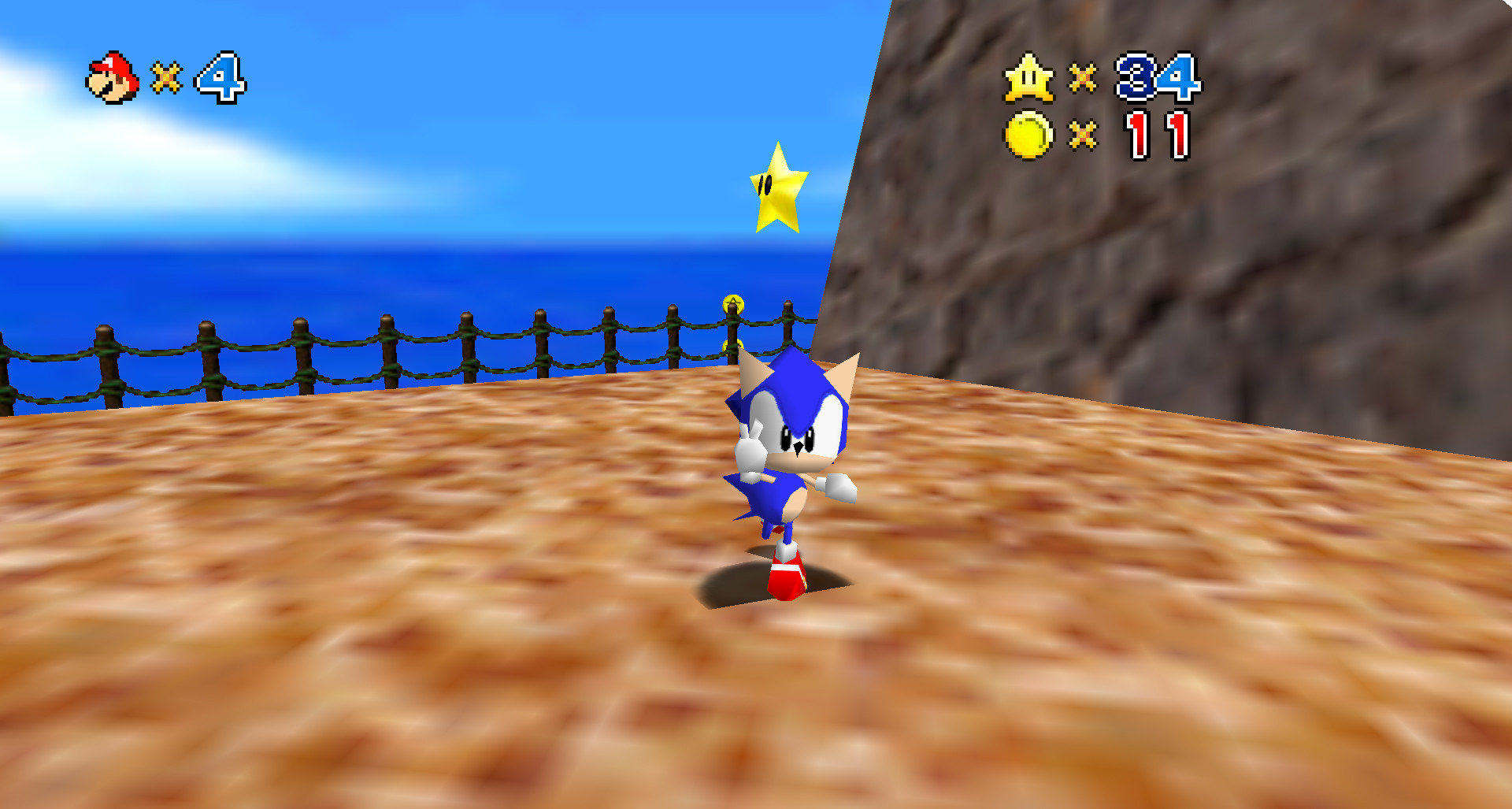 Sonic the Hedgehog (Saturn) [N64 + PC] [Super Mario 64] [Mods]