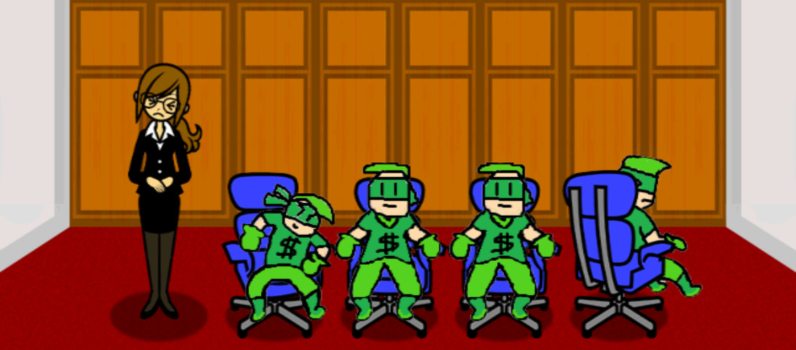 Money David (Davi do Dinheiro) Over the Executives [Rhythm Heaven Fever ...