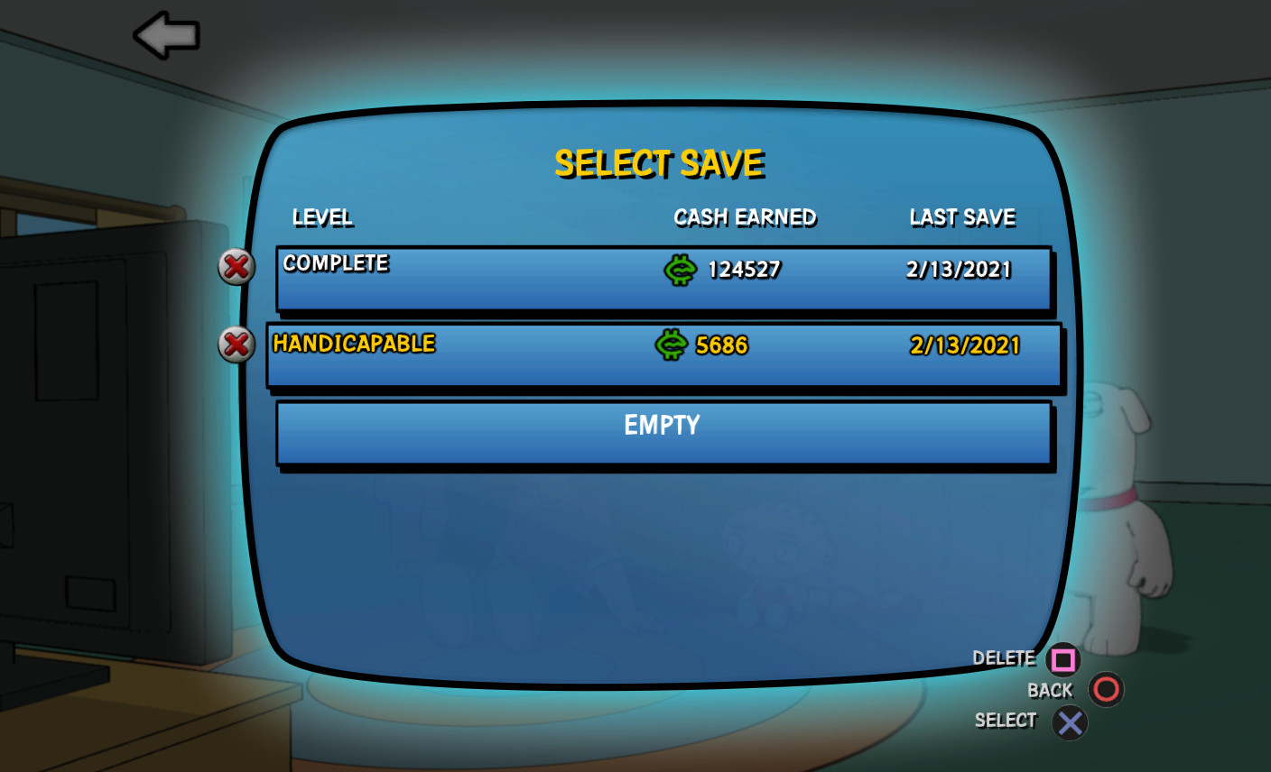 PS3 Icons Mod for Family Guy: Back to the Multiverse | FG:BTTM Mods