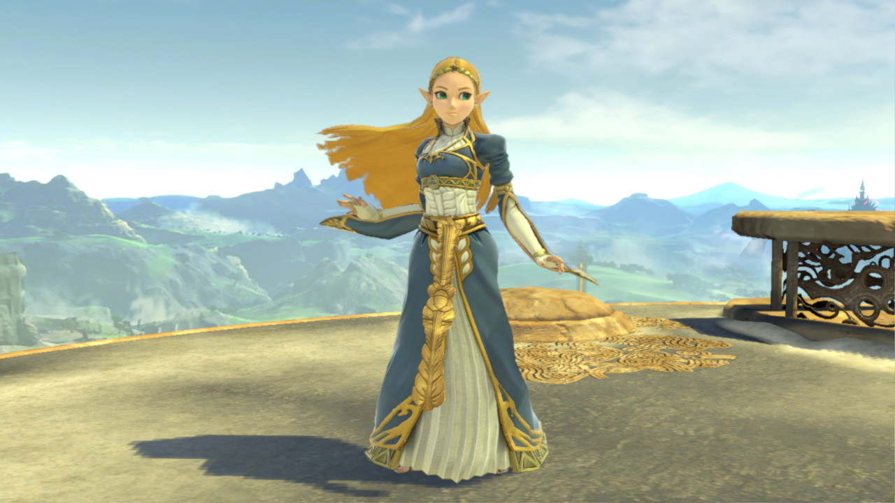 Breath of the Wild Princess Zelda Mod for Super Smash Bros. Ultimate ...