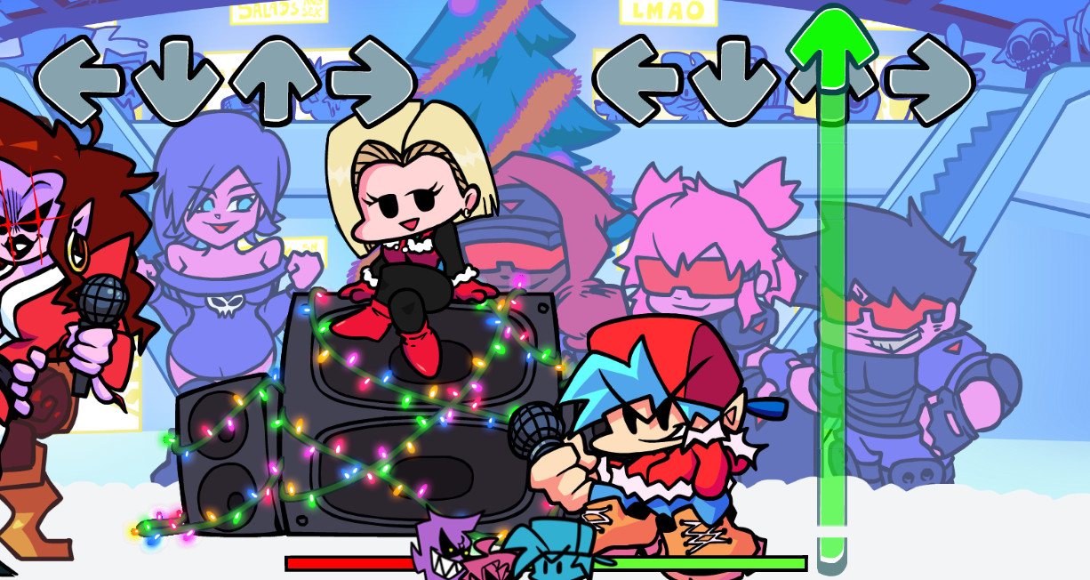 Android 18 over GF Mod for Friday Night Funkin' | FNF Mods