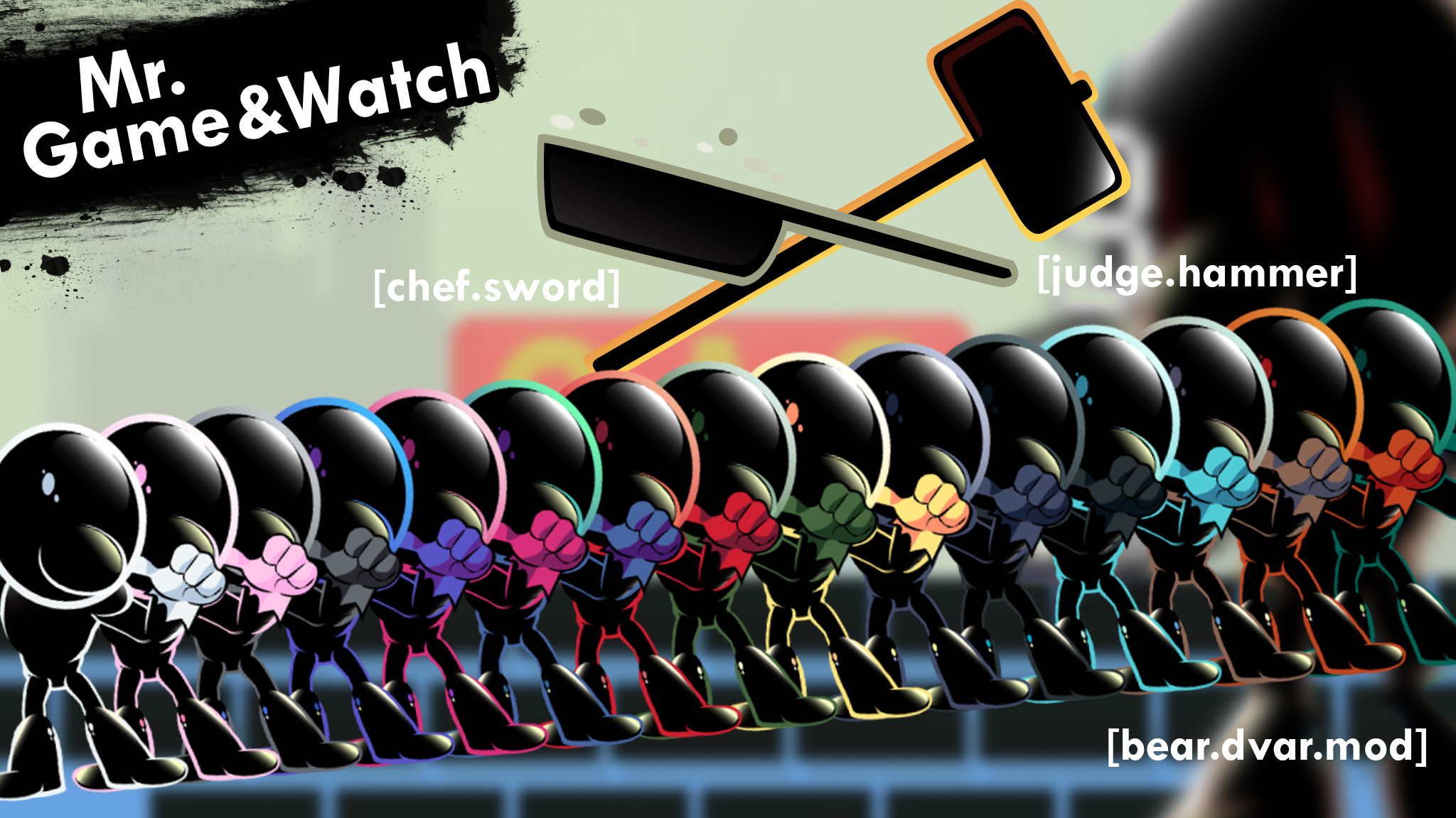 Mr. Game & Watch Joins The Battle! [bear.dvar.mod] Mod for Brawlhalla ...