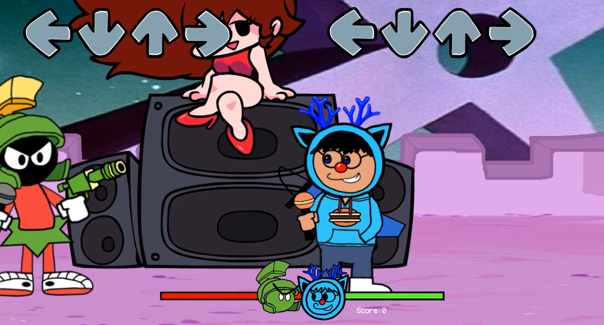 Marvin The Martian Over Pico [Friday Night Funkin'] [Mods]