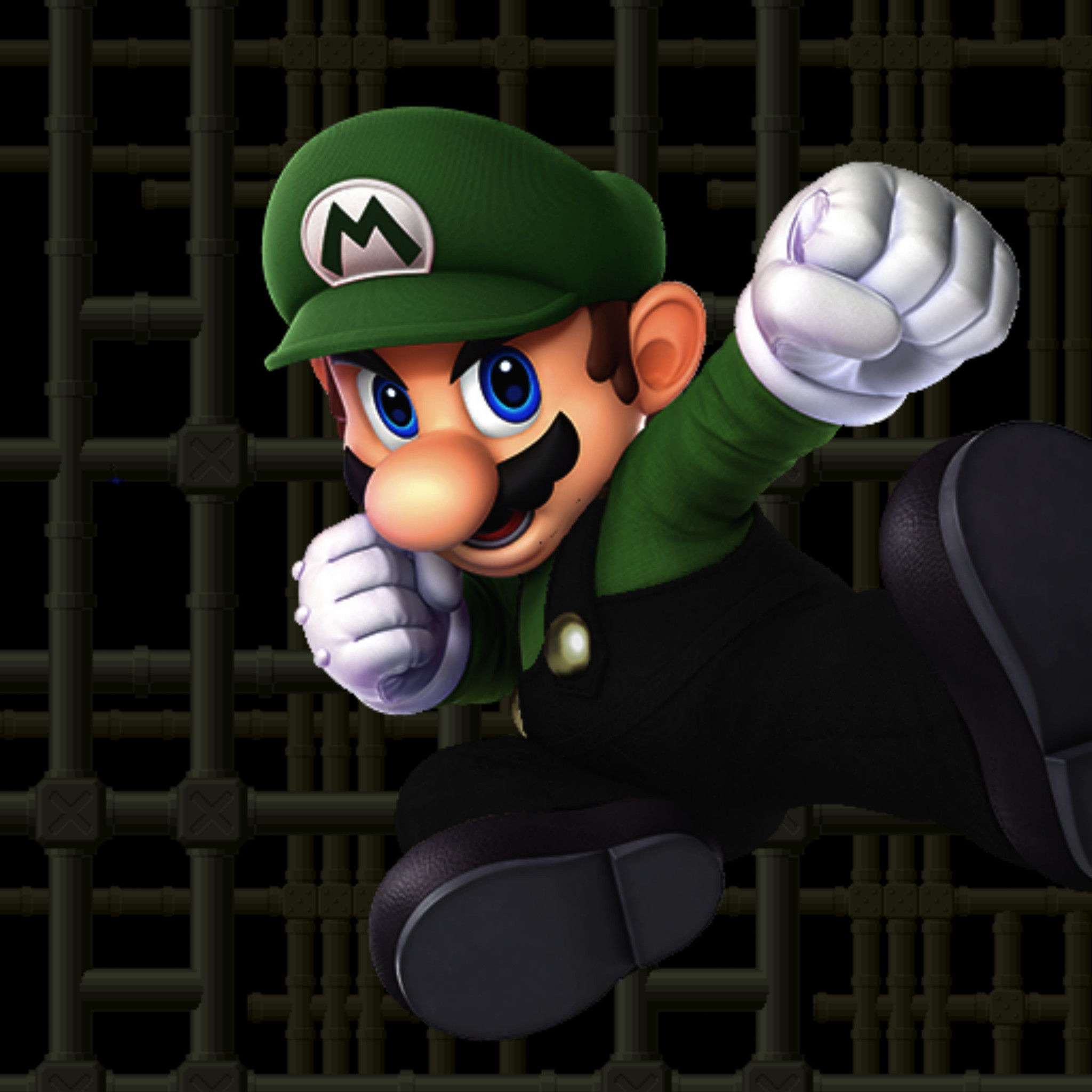 Green and Black Mario Mod for Super Smash Bros. Ultimate | SSBU Mods