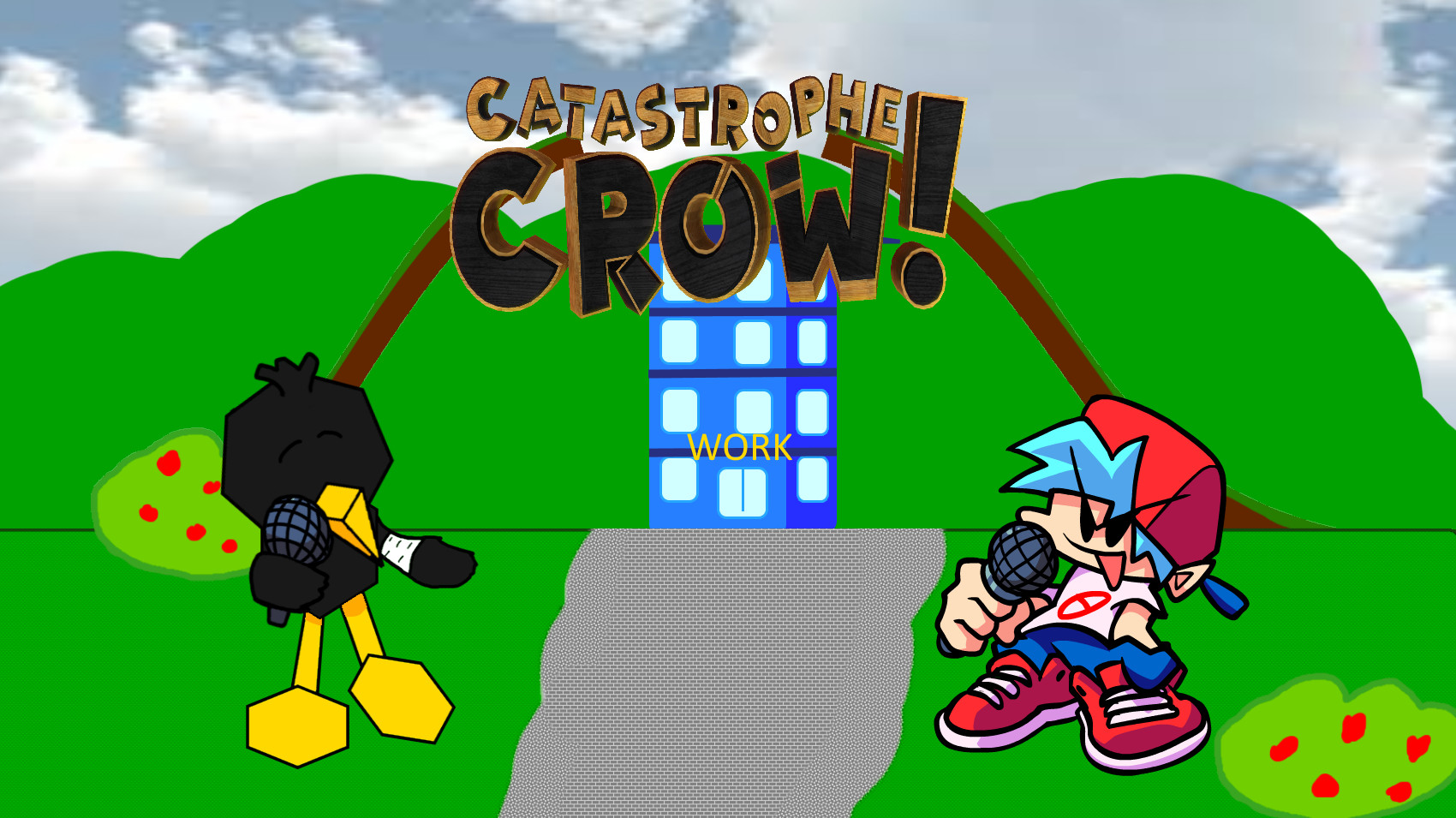 Catastrophe Crow over Pico Mod for Friday Night Funkin' | FNF Mods