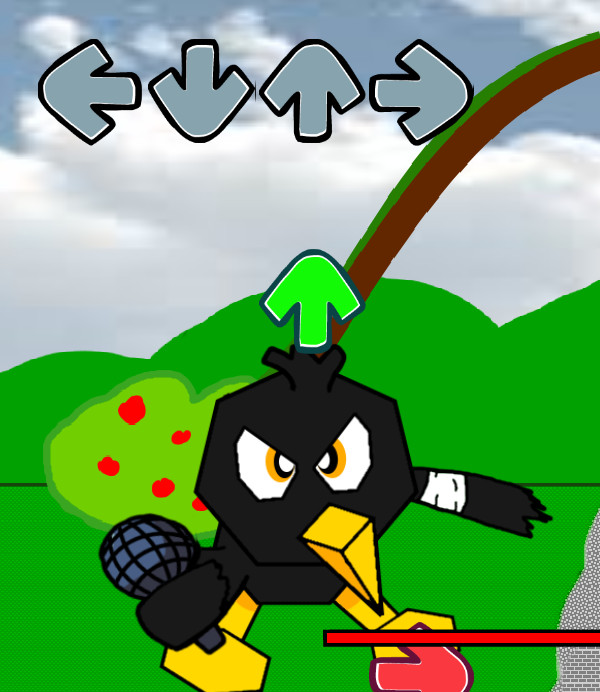 Catastrophe Crow over Pico Mod for Friday Night Funkin' | FNF Mods